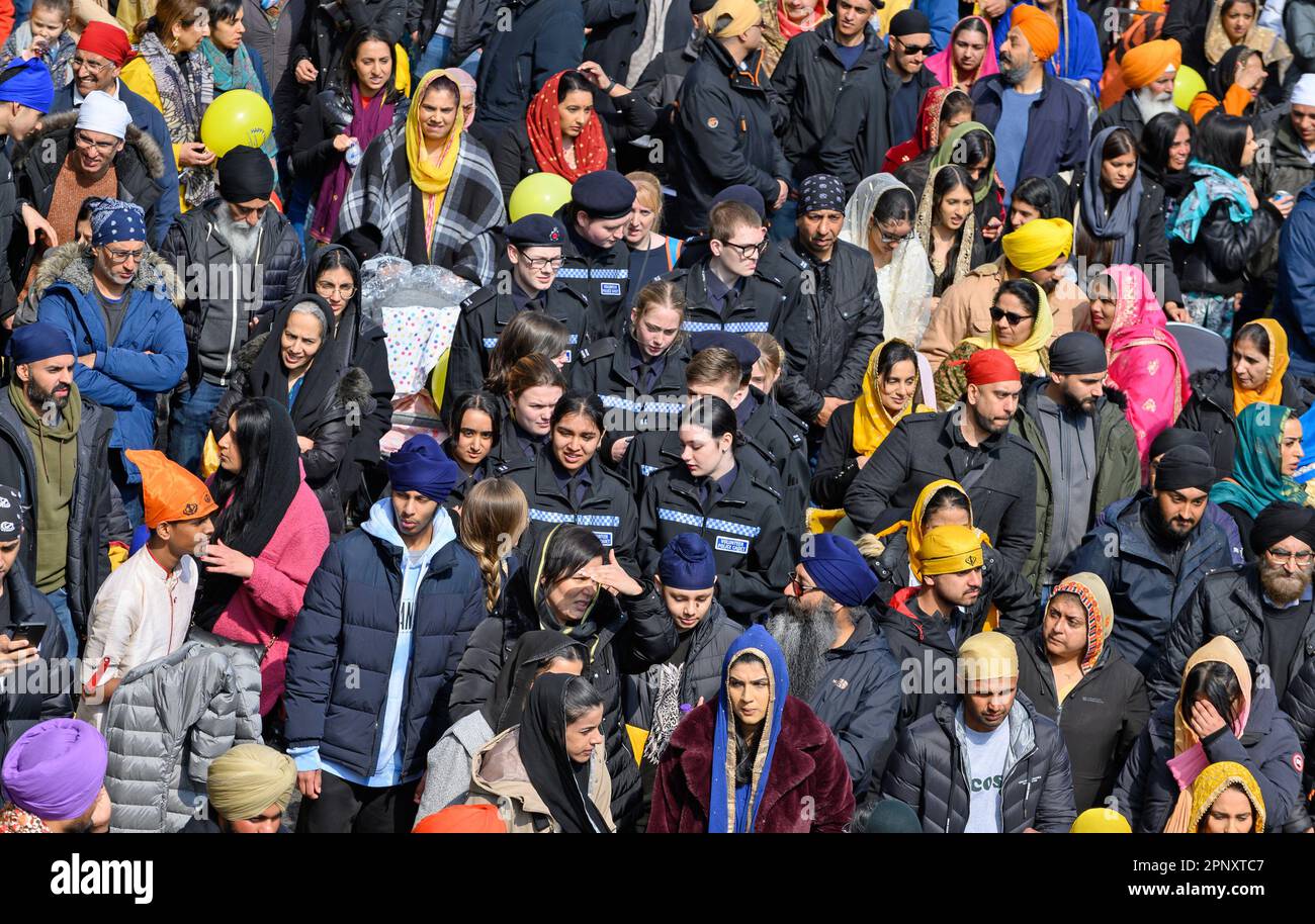 Gravesend, Kent, UK. Group of Volunteer Police Cadets in the crowd at ...