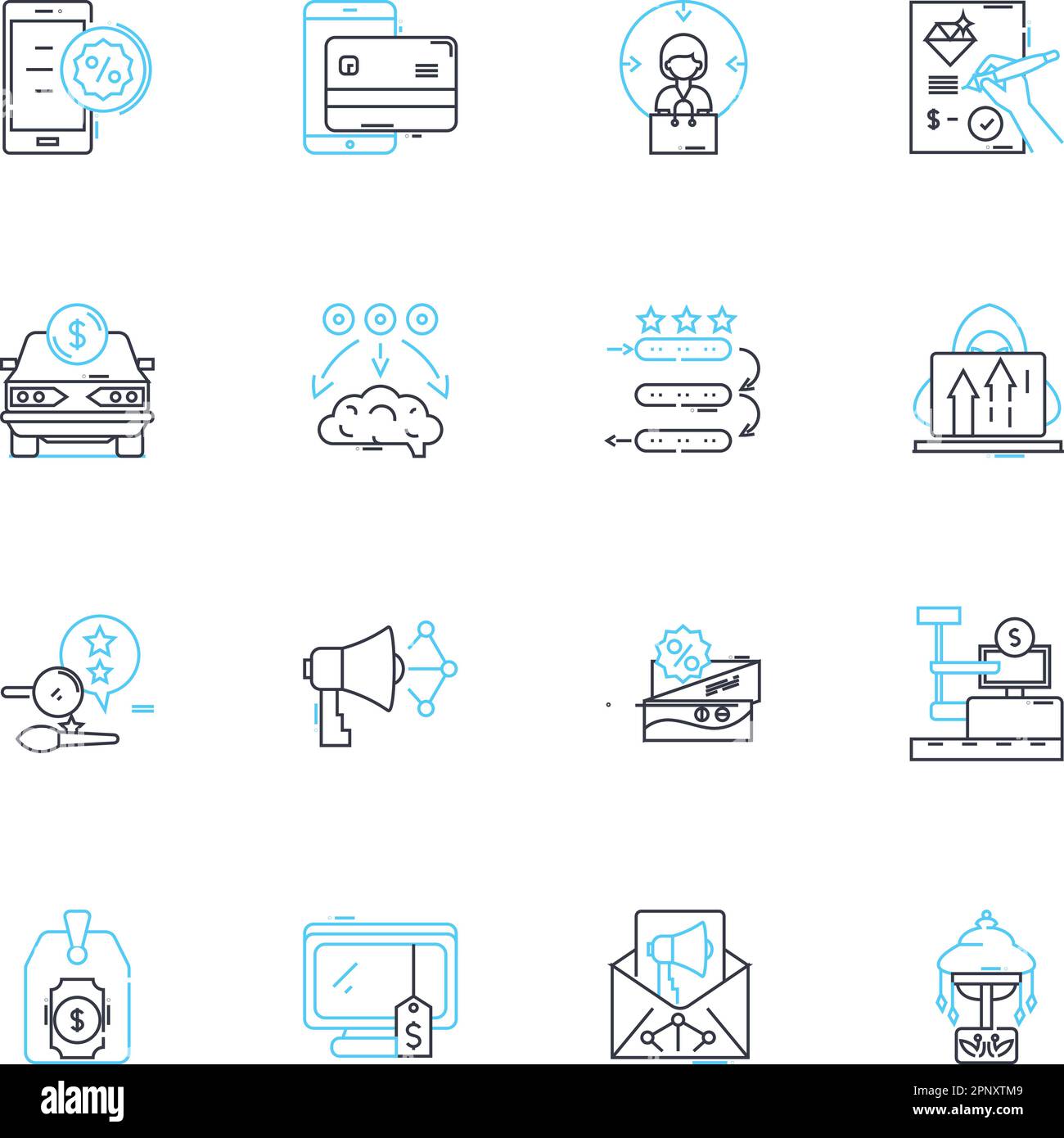Content media linear icons set. Multimedia, Storytelling, Audio, Video ...
