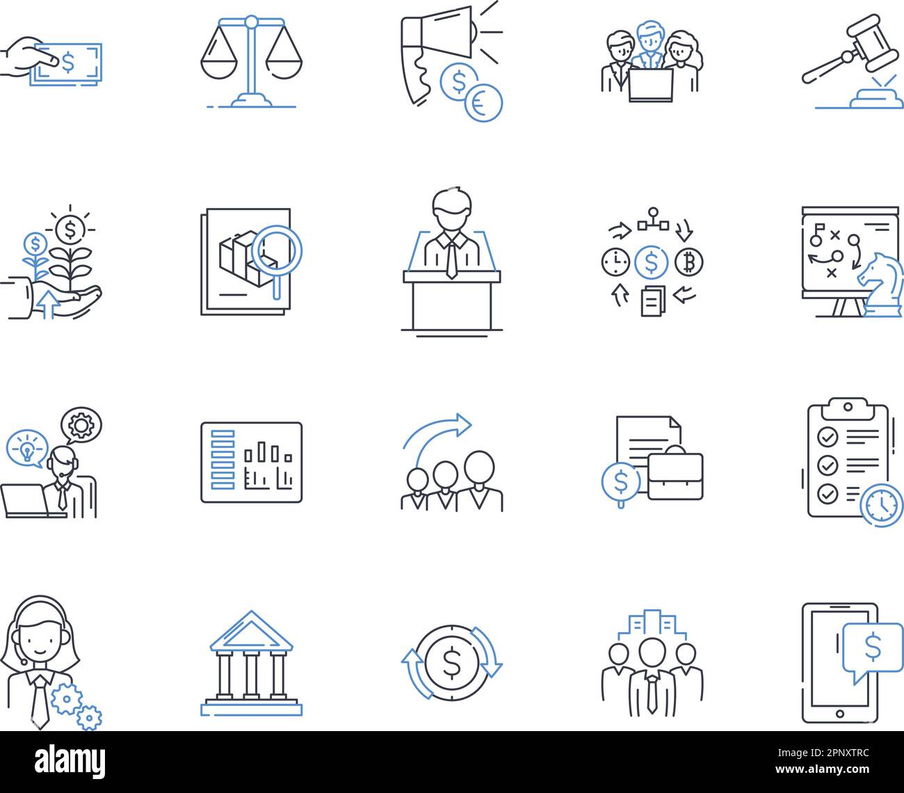 Commercial trading line icons collection. Commerce, Trading, Export ...