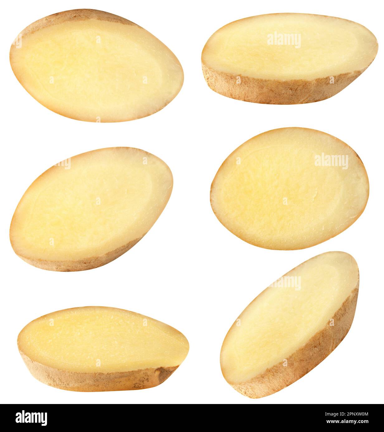 Isolated ginger collection. Raw ginger slices isolated on white ...