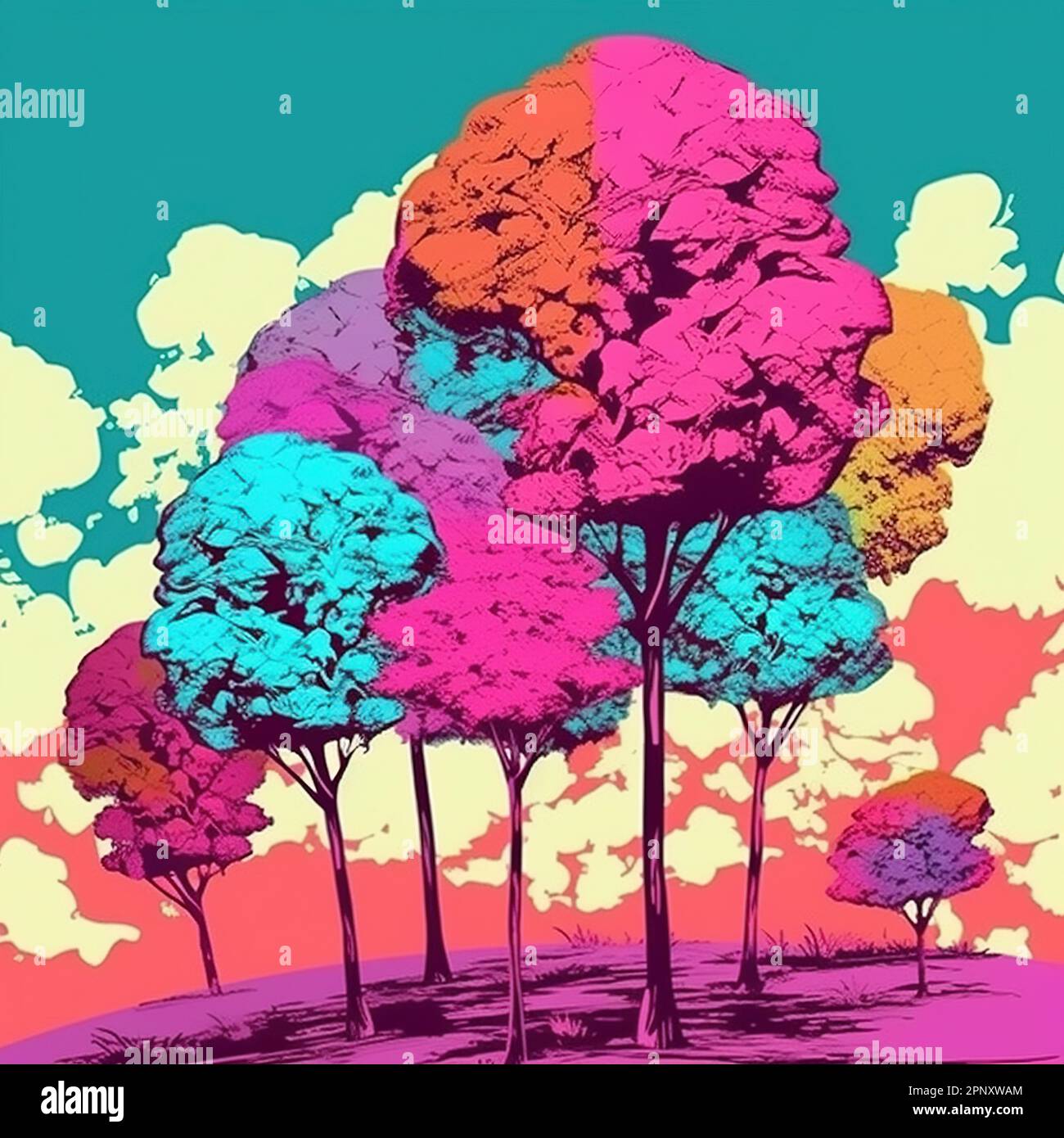 Candy Trees Delight Stock Photo - Alamy