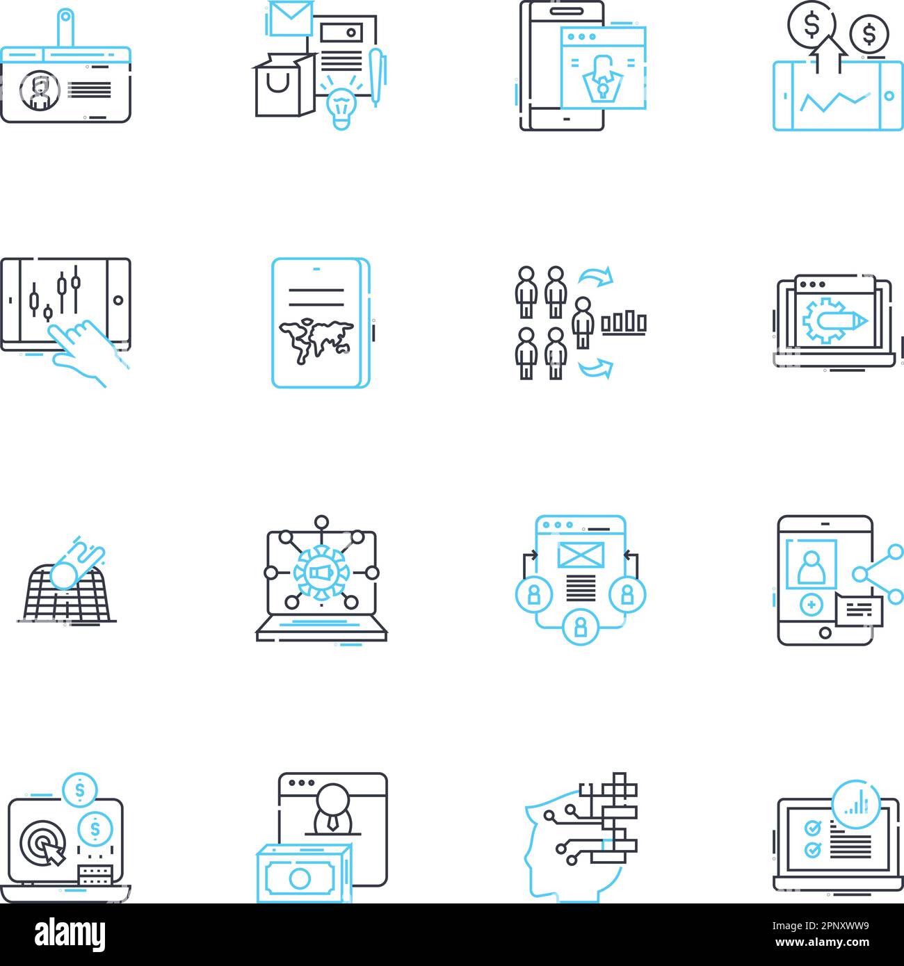 Time sustainability linear icons set. Conservation, Preservation ...