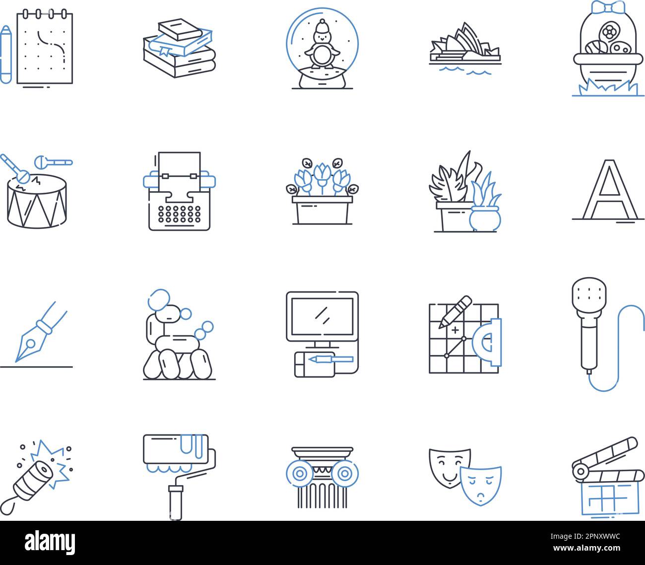 Original trades line icons collection. Bartering, Swapping, Exchanging ...