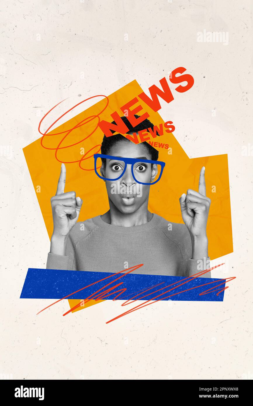 Template picture image collage of lady guy reporter show weekly world ...