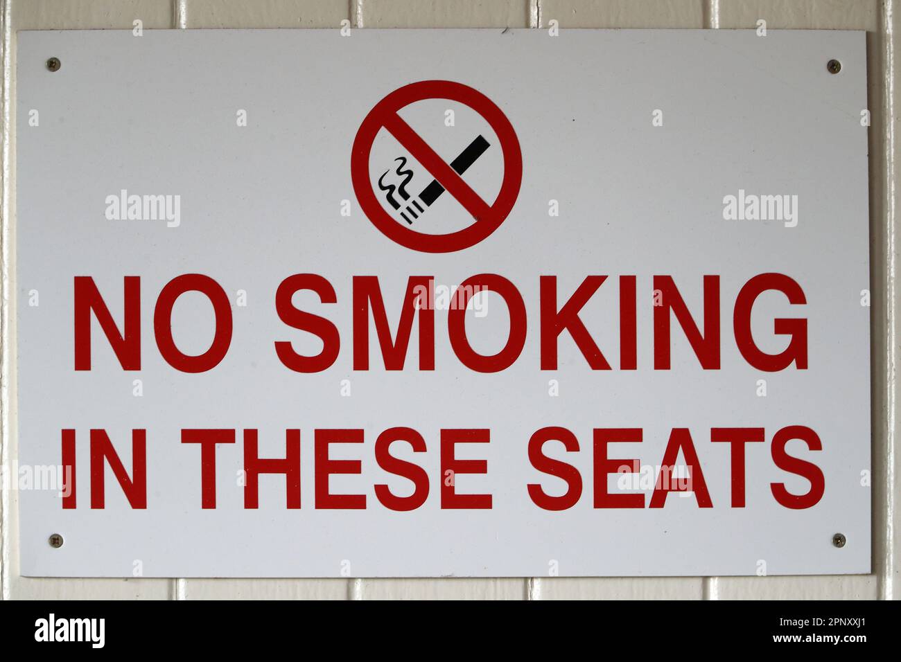 No Smoking In These Seats signage during Kent CCC vs Essex CCC, LV ...