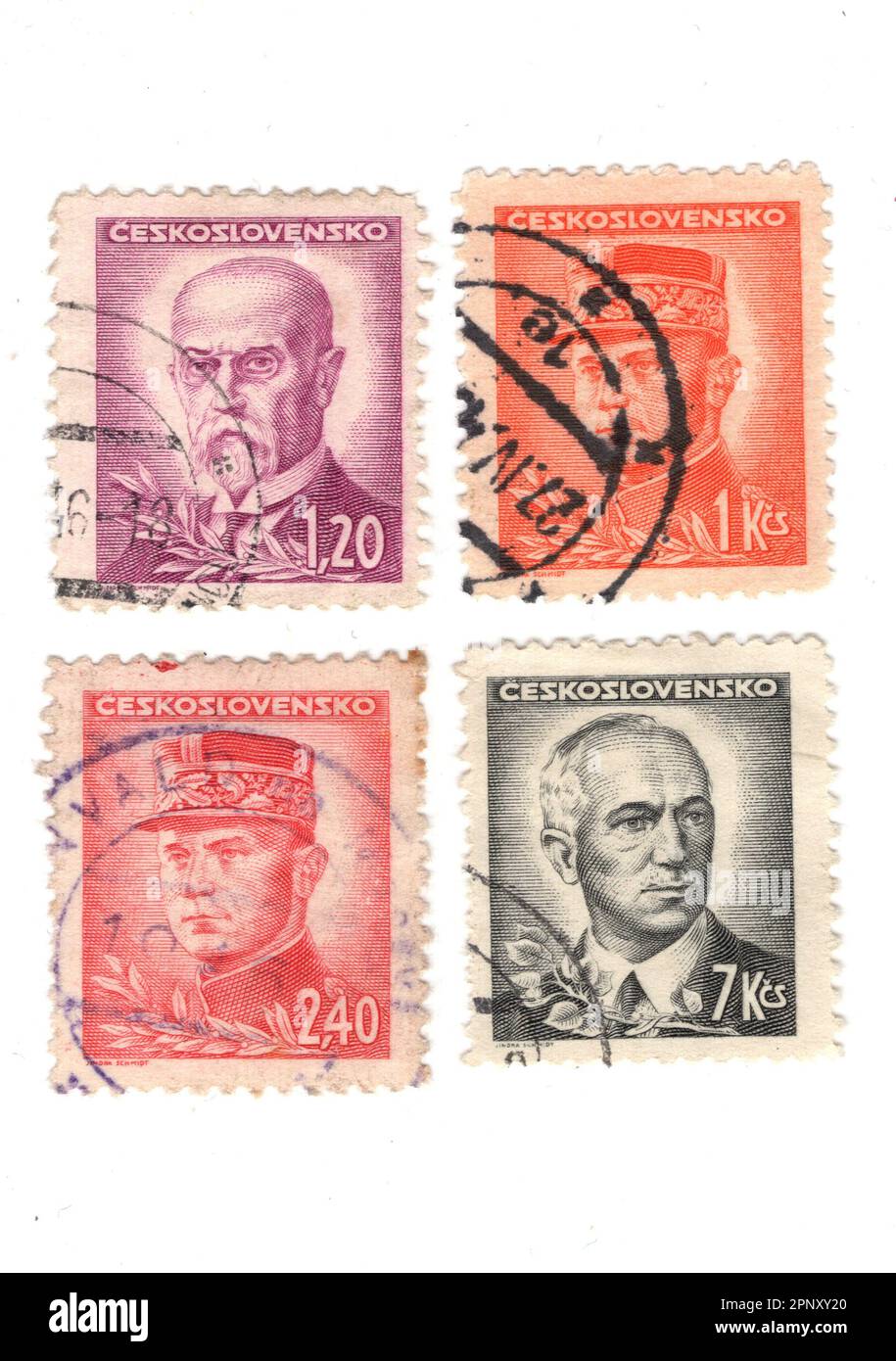 Postage stamps czechoslovakia stamp Cut Out Stock Images & Pictures - Alamy