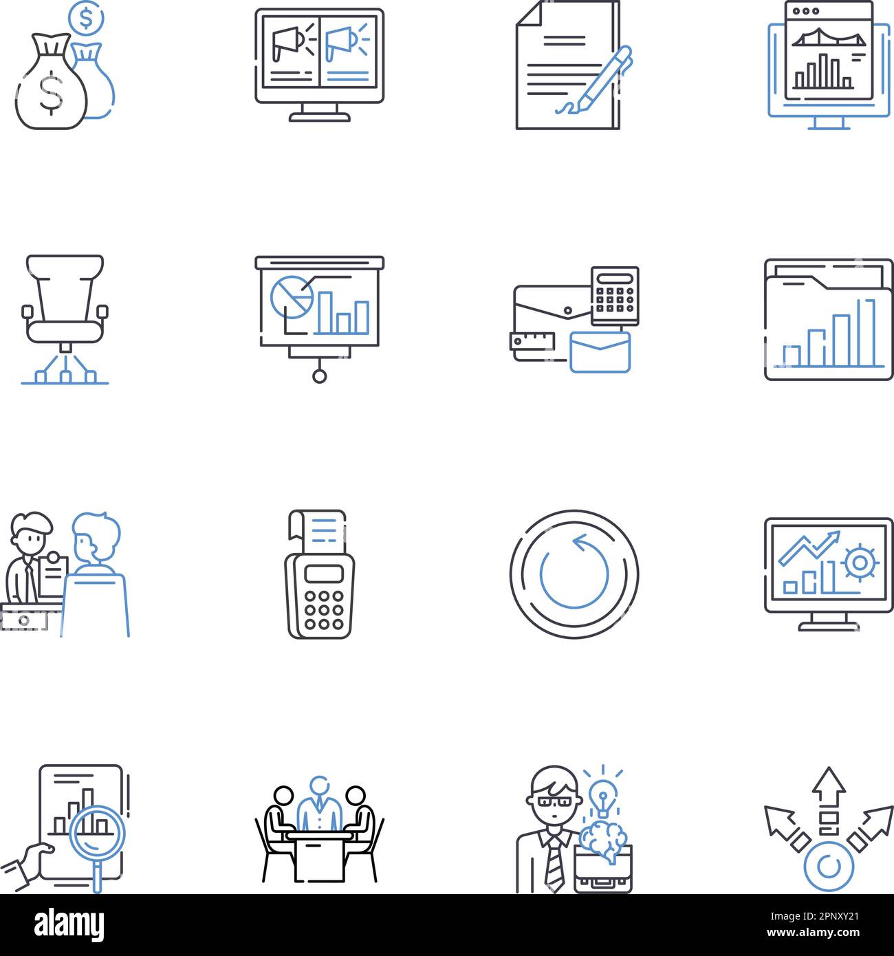 Operational Excellence line icons collection. Efficiency, Productivity ... Operational Excellence line icons collection. Efficiency, Productivity ...