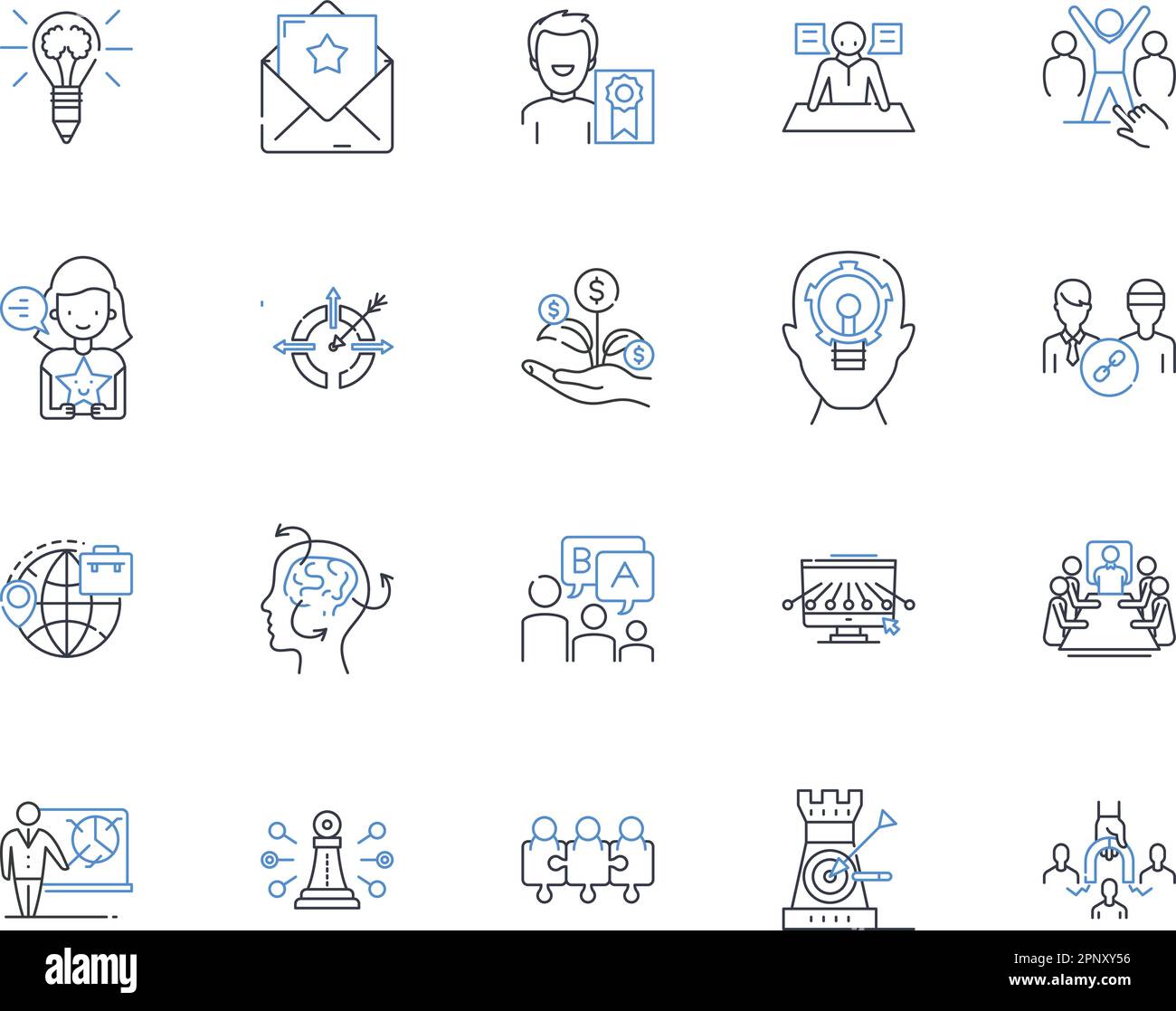 Enterprise vision line icons collection. Strategy, Innovation ... Enterprise vision line icons collection. Strategy, Innovation ...