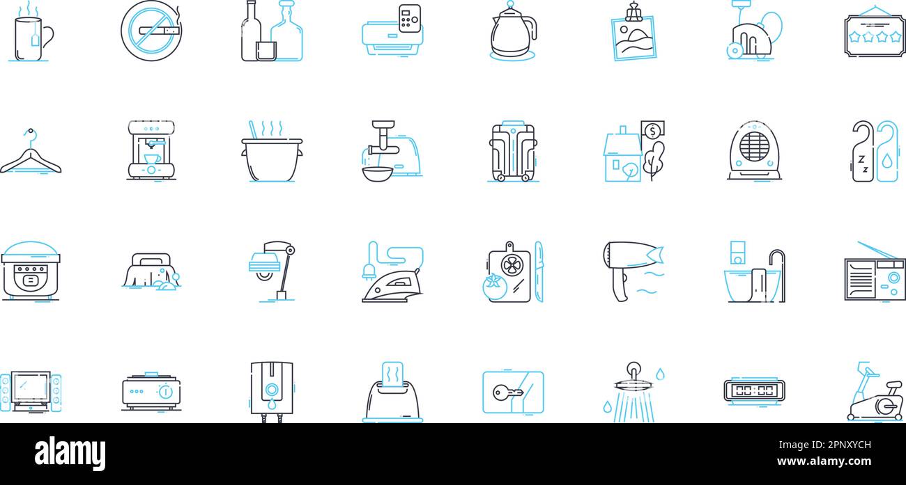 Gadgets linear icons set. Gizmos, Electronics, Tech, Innovations ...