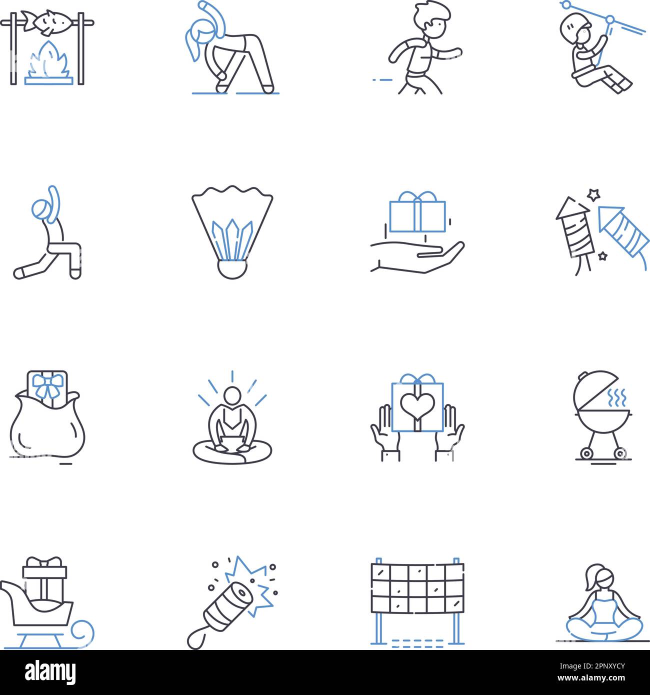 Workout line icons collection. Exercise, Fitness, Training, Sweat ...
