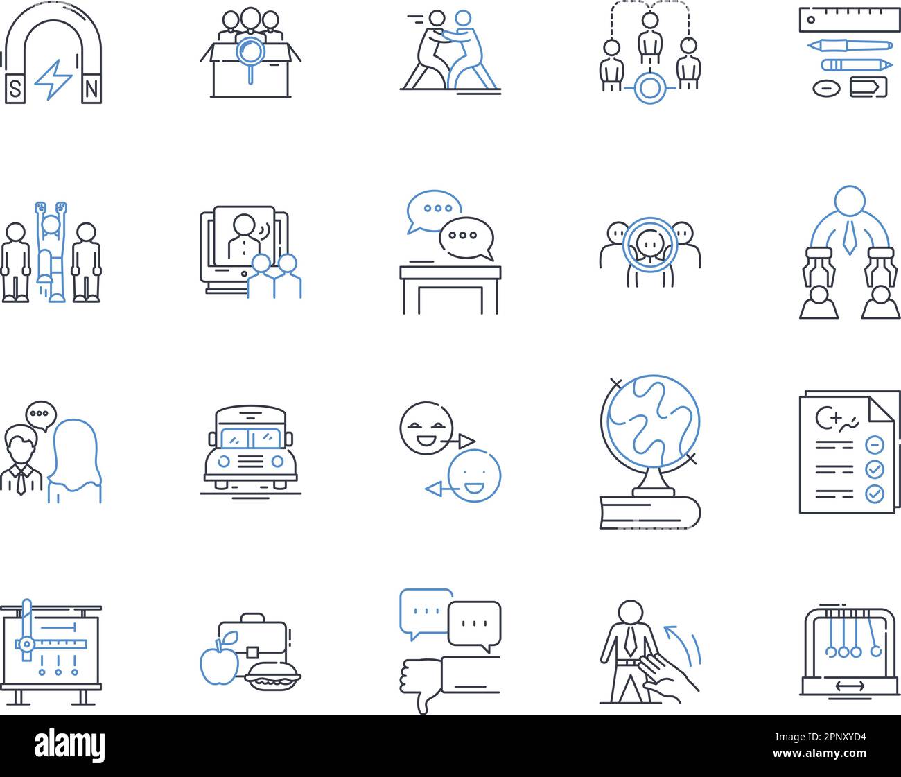 Acquiring Understanding Line Icons Collection Comprehension Insight Perception Cognition