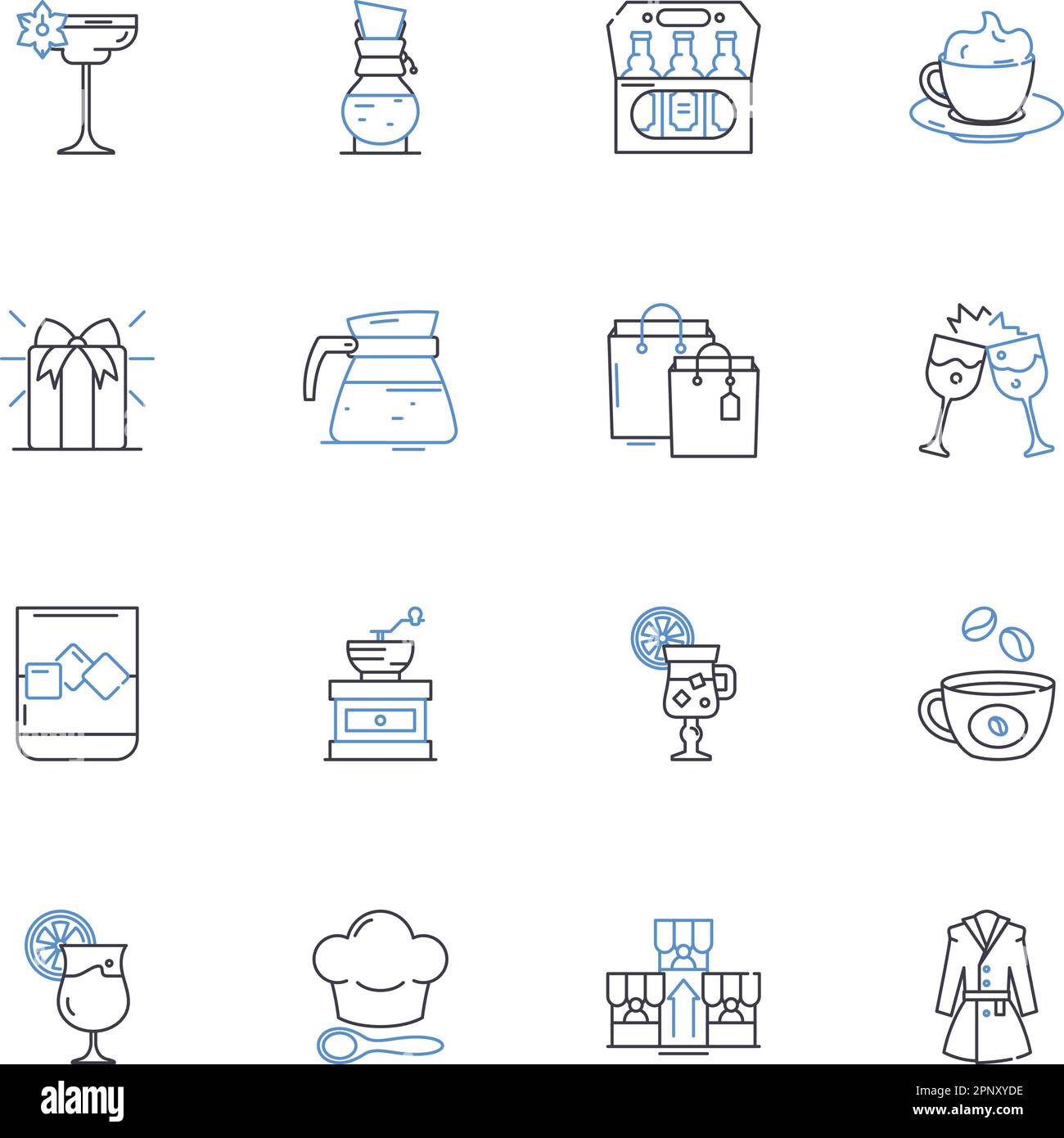 Bookstore line icons collection. Novel, Fiction, Memoir, Biography ...