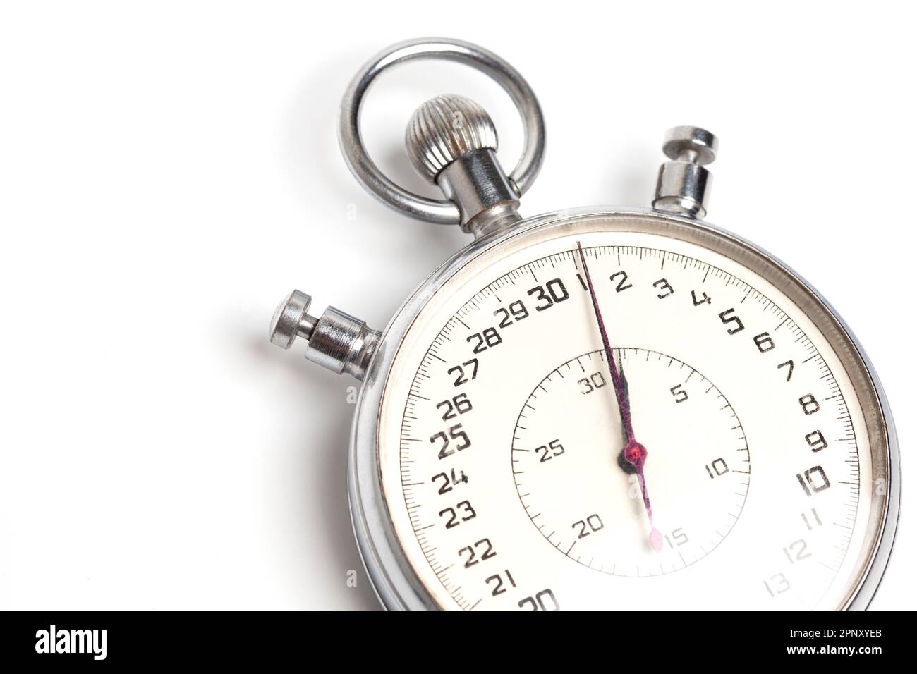 Old stopwatch isolated on white background Stock Photo - Alamy