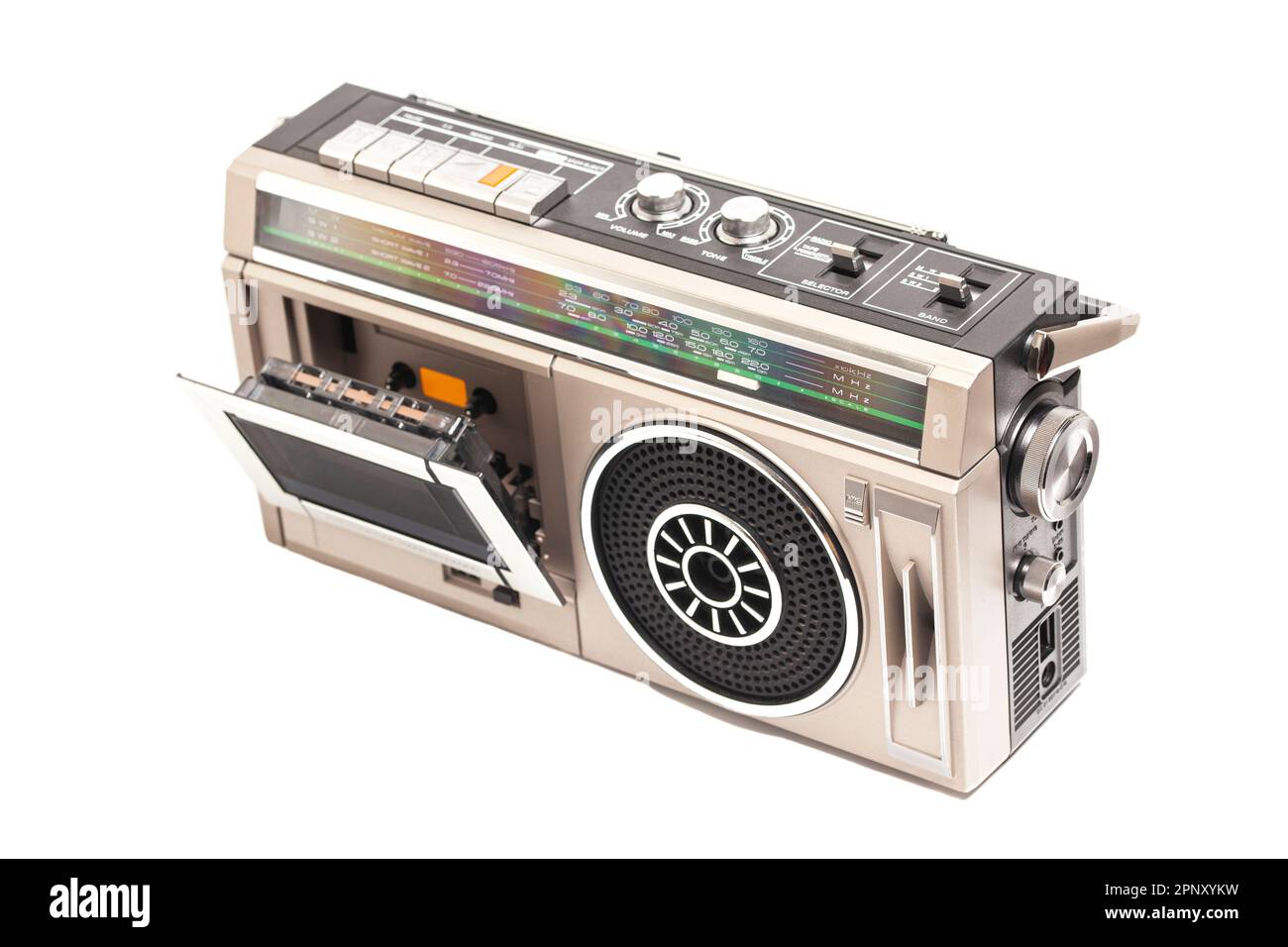 Retro ghetto radio boom box cassette recorder from 80s Stock Photo - Alamy