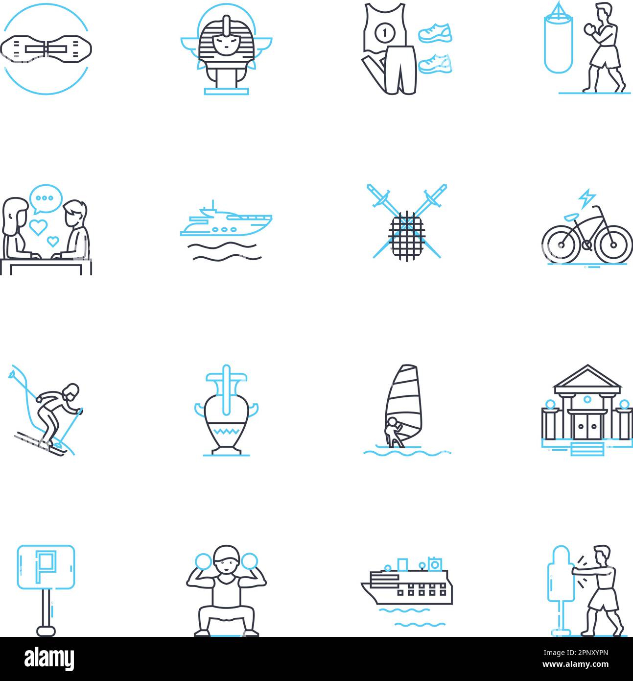 Diet lifestyle linear icons set. Clean, Balanced, Organic, Intermittent ...