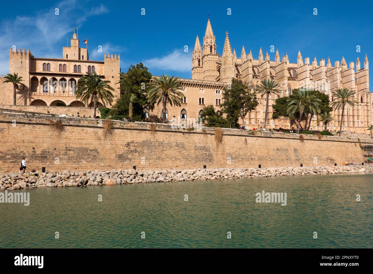 Palma de Mallorca, Spain -30 March, 2023. famous tourist attractions ...