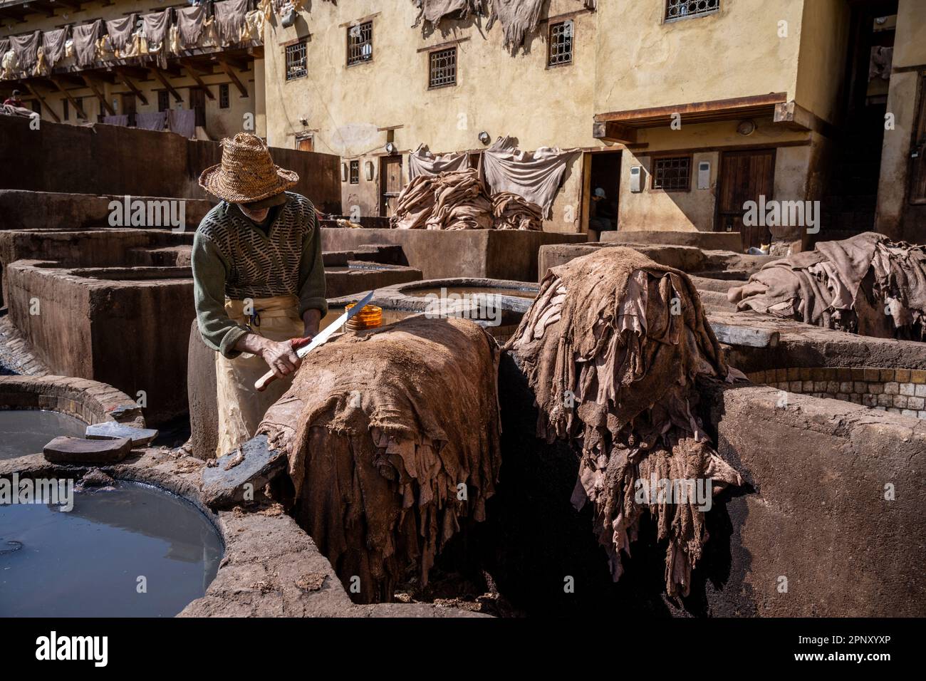 Tannery worker hi-res stock photography and images - Alamy