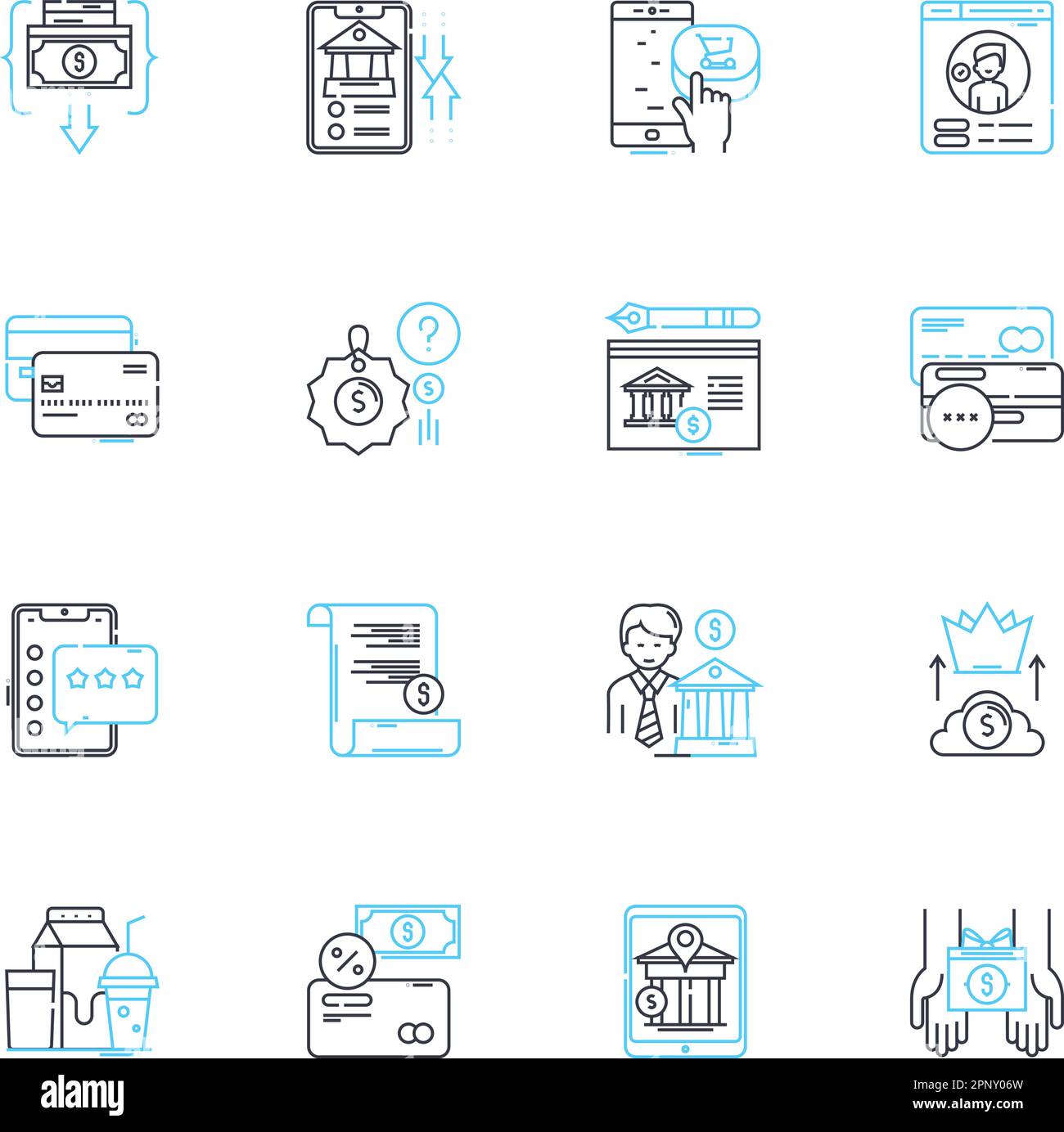 Customer plan linear icons set. Loyalty, Satisfaction, Retention ... Customer plan linear icons set. Loyalty, Satisfaction, Retention ...