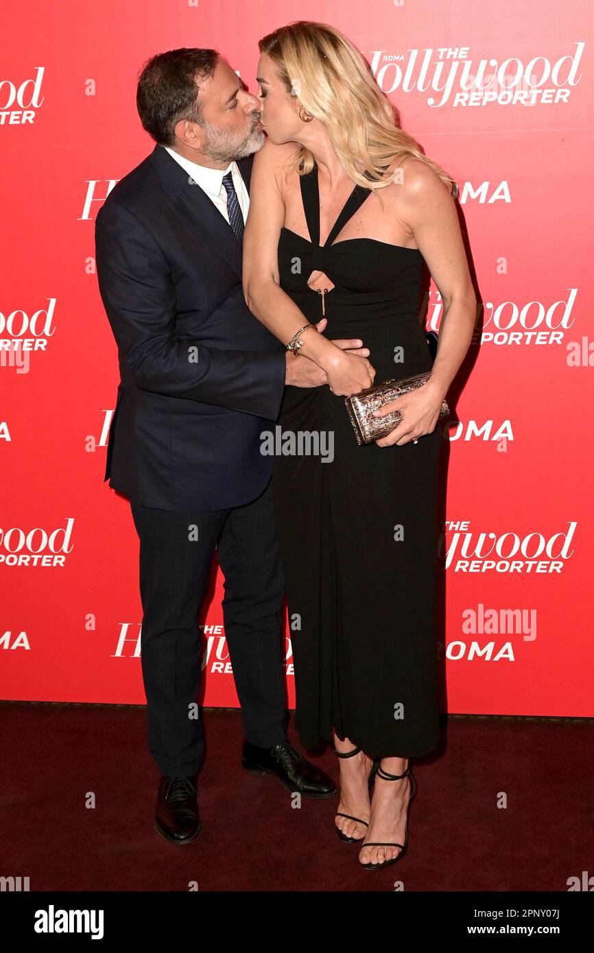 Rome, Italien. 20th Apr, 2023. Fausto Brizzi und Silvia Salis bei der ...