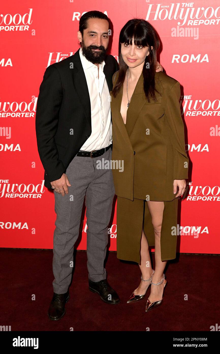 Rome, Italien. 20th Apr, 2023. Domenico Chiarelli und Claudia Potenza ...