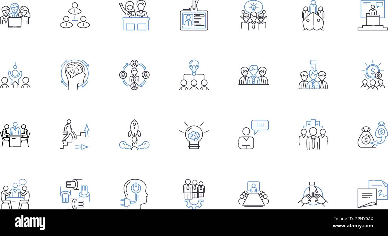 Group insignia line icons collection. Emblem, Crest, Badge, Symbol ...