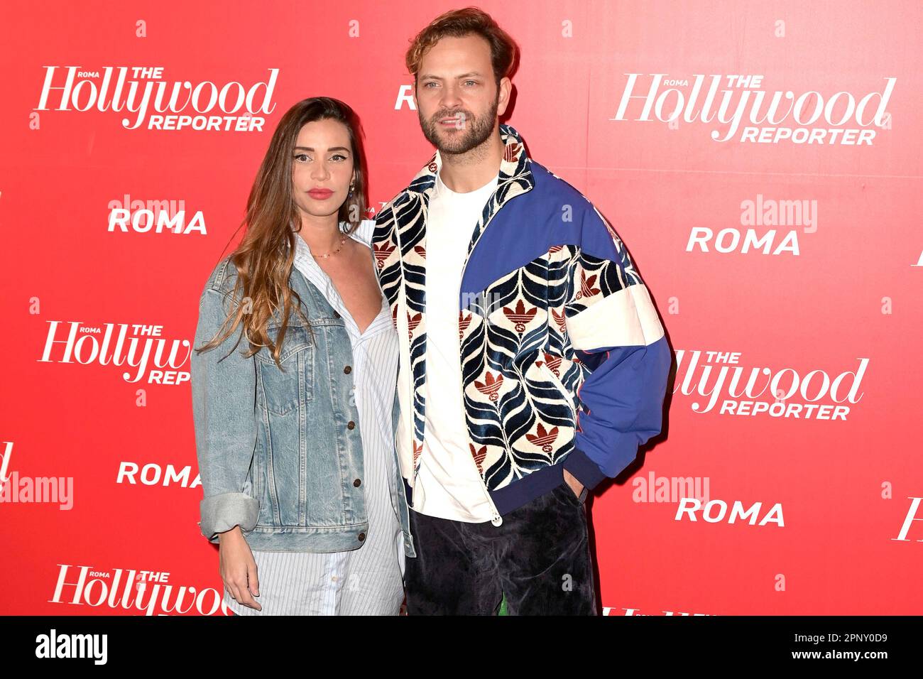 Rome, Italien. 20th Apr, 2023. Alessandro Borghi mit partnerin Irene ...