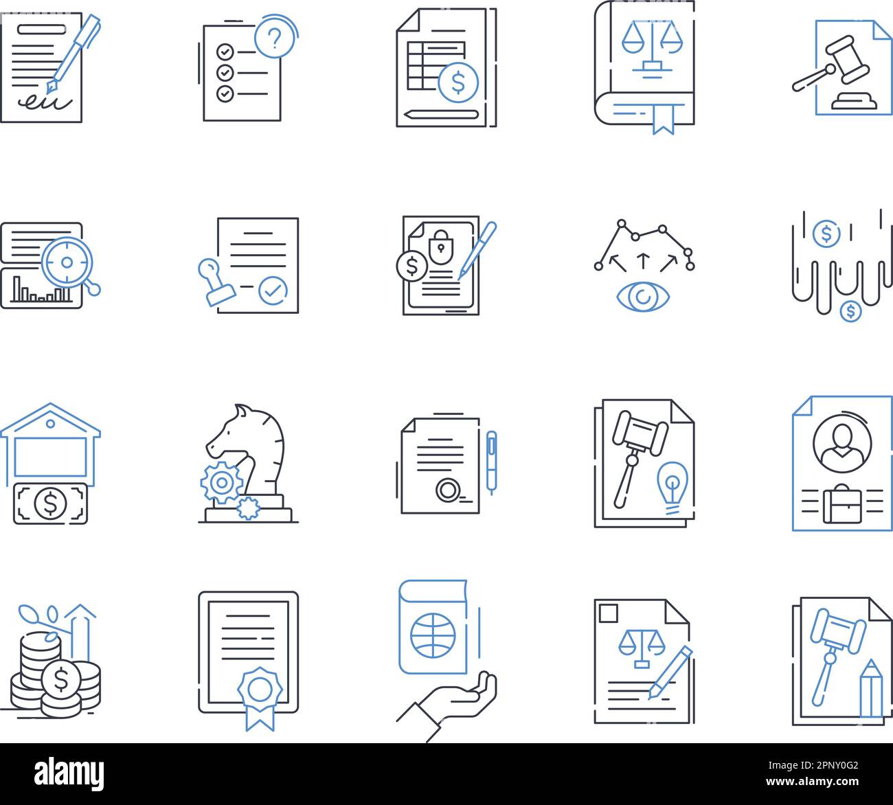 Guidance Line Icons Collection Mentorship Direction Leadership Support Counsel Coaching