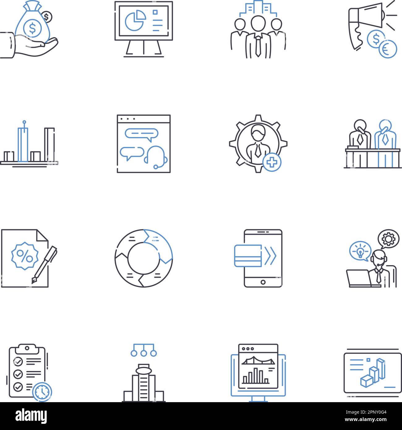 Better and Worse line icons collection. Progress, Growth, Regression ...