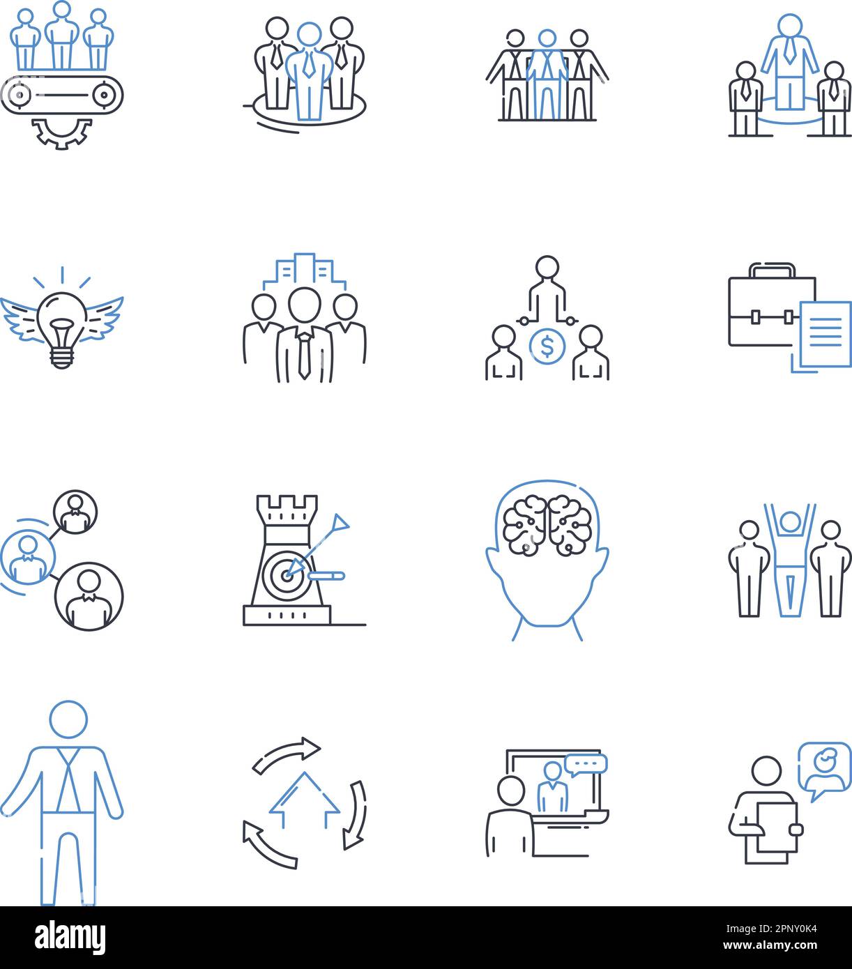 Production Manager line icons collection. Supervision, Manufacturing ... Production Manager line icons collection. Supervision, Manufacturing ...