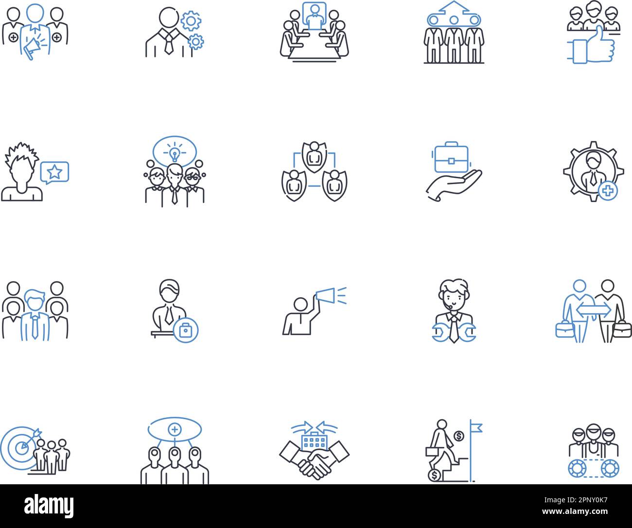 Stewardship line icons collection. Responsibility, Accountability, Care ...