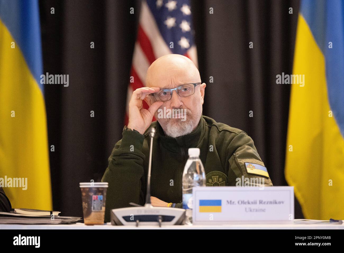 Ramstein Miesenbach, Germany. 21st Apr, 2023. Olexiy Resnikov, Ukraine ...