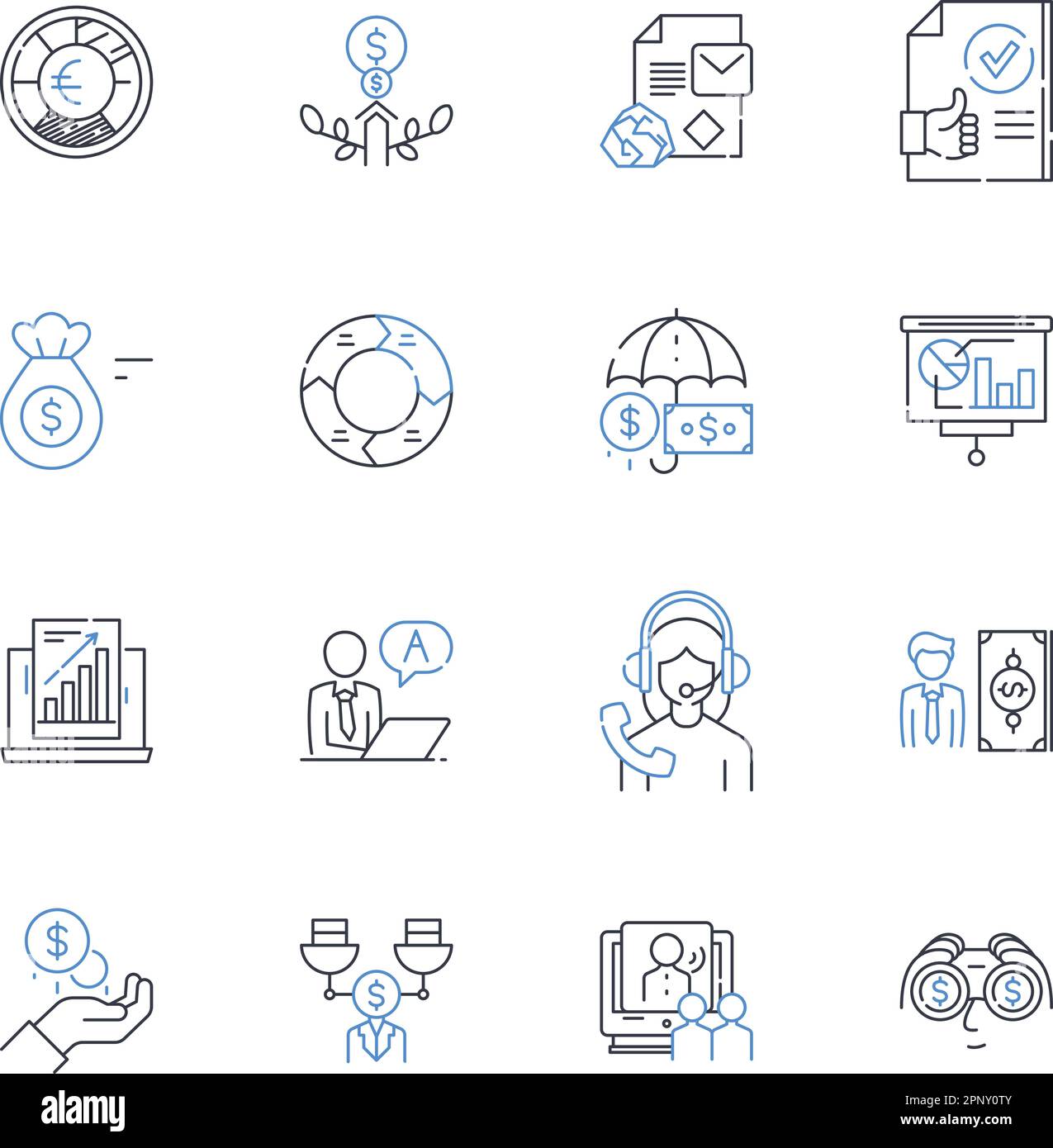 Expense management line icons collection. Budgeting, Tracking, Analysis ... Expense management line icons collection. Budgeting, Tracking, Analysis ...