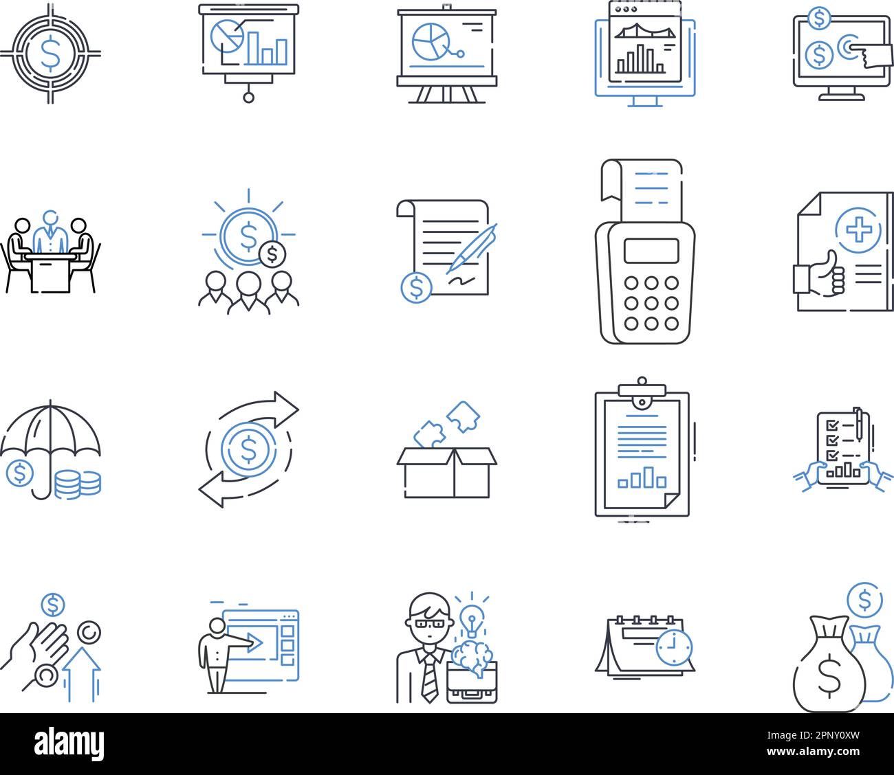 Customer Insights line icons collection. Behavior, Loyalty, Feedback ...