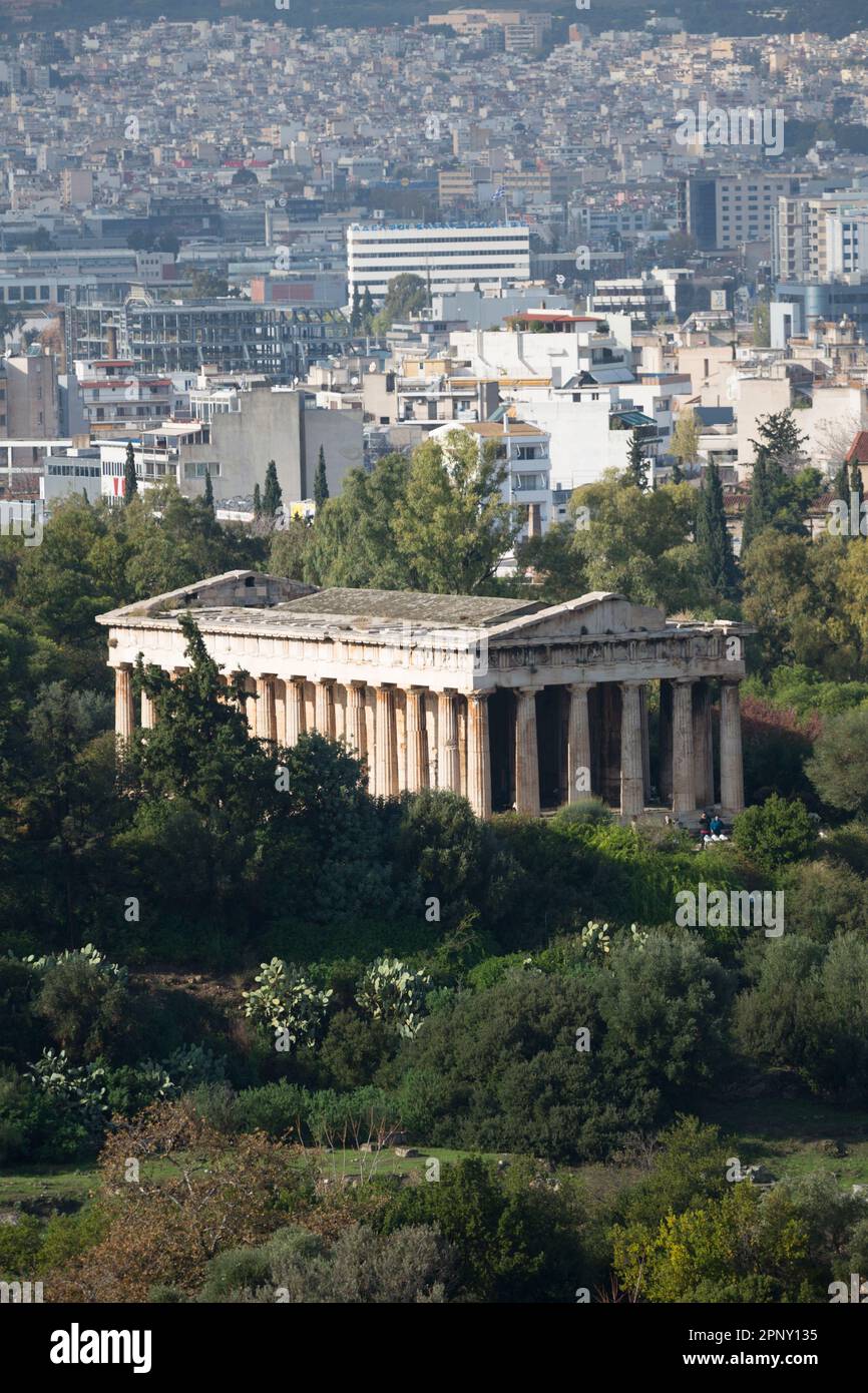 Greece, Athens, Temple of Hephaestus Stock Photo - Alamy