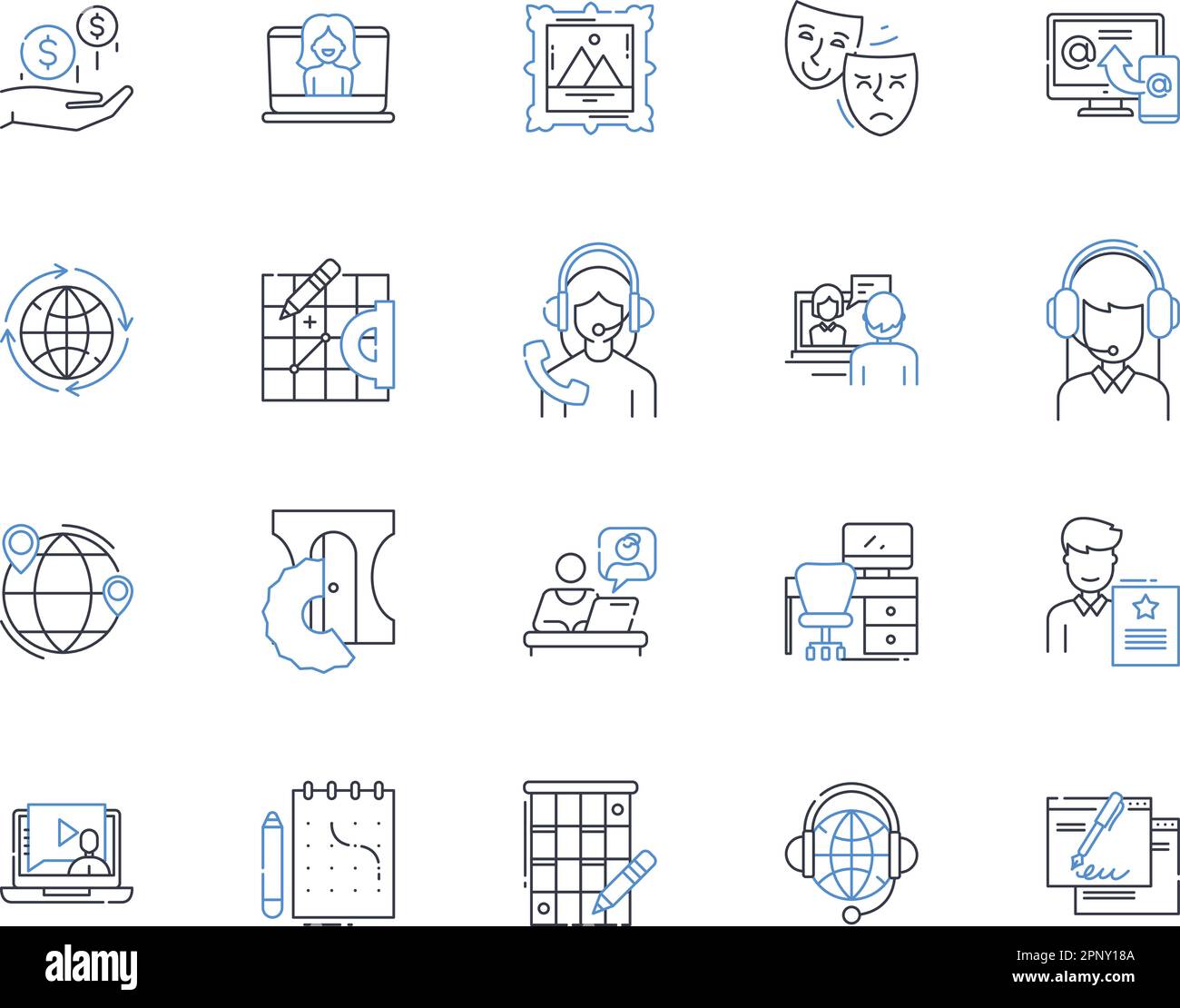 Independent business line icons collection. Entrepreneurial, Autonomy ... Independent business line icons collection. Entrepreneurial, Autonomy ...
