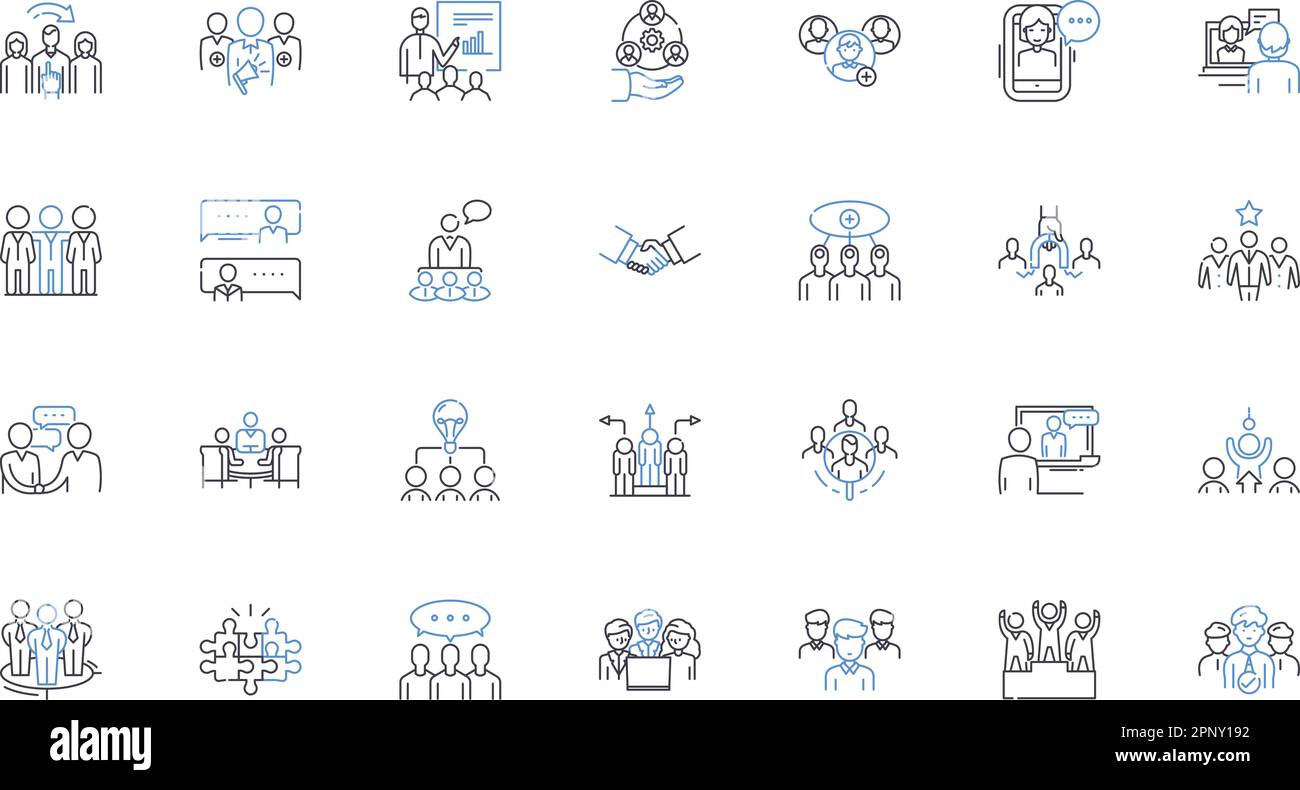 Problem-solving line icons collection. Innovation, Creativity, Analysis ...