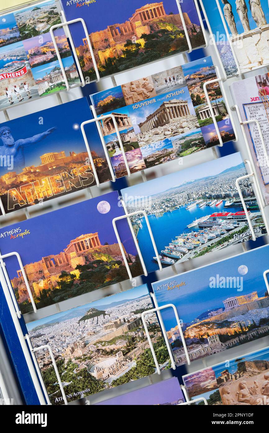 Greece postcards hi-res stock photography and images - Alamy