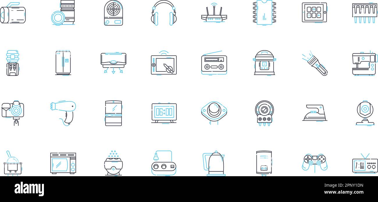 Intelligent dwelling linear icons set. Automation, Technology, Comfort ... Intelligent dwelling linear icons set. Automation, Technology, Comfort ...