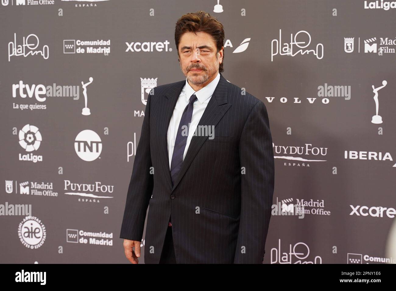 Madrid, Spain. 21st Apr, 2023. Actor Benicio del Toro during his ...