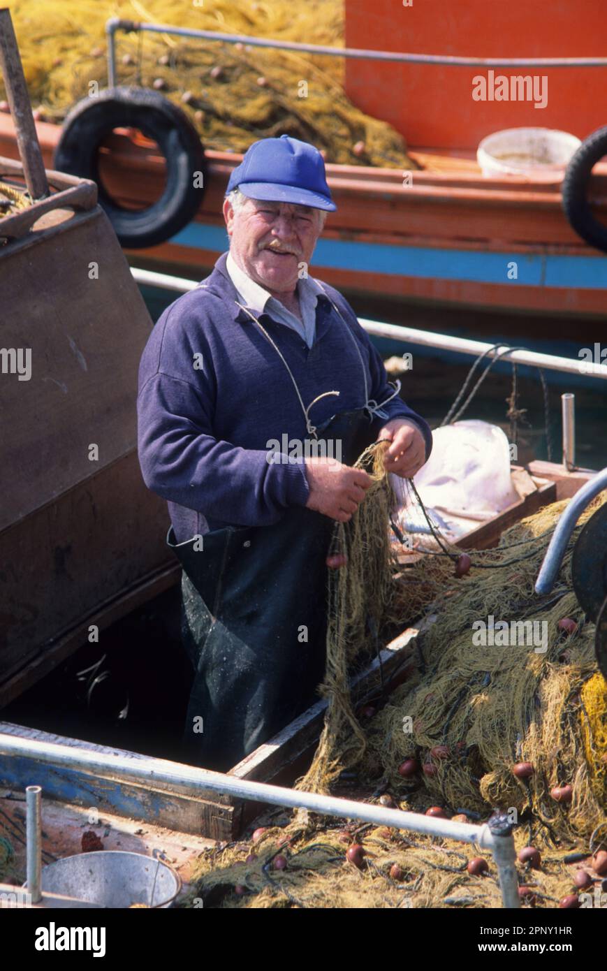 Greece fisherman hi-res stock photography and images - Alamy