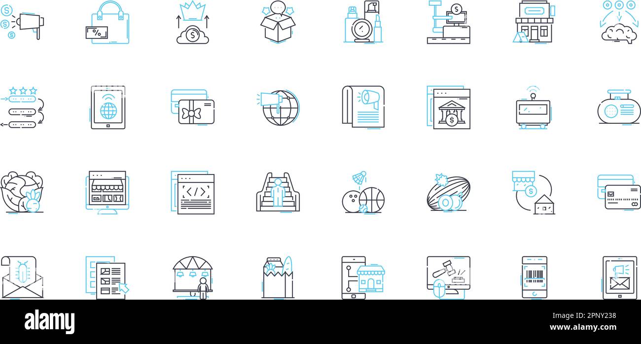 Team leadership linear icons set. Collaboration, Motivation ...