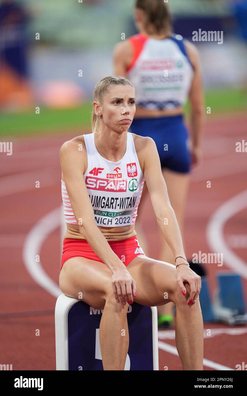 Iga Baumgart-Witan participating in the 400 meters of the European ...