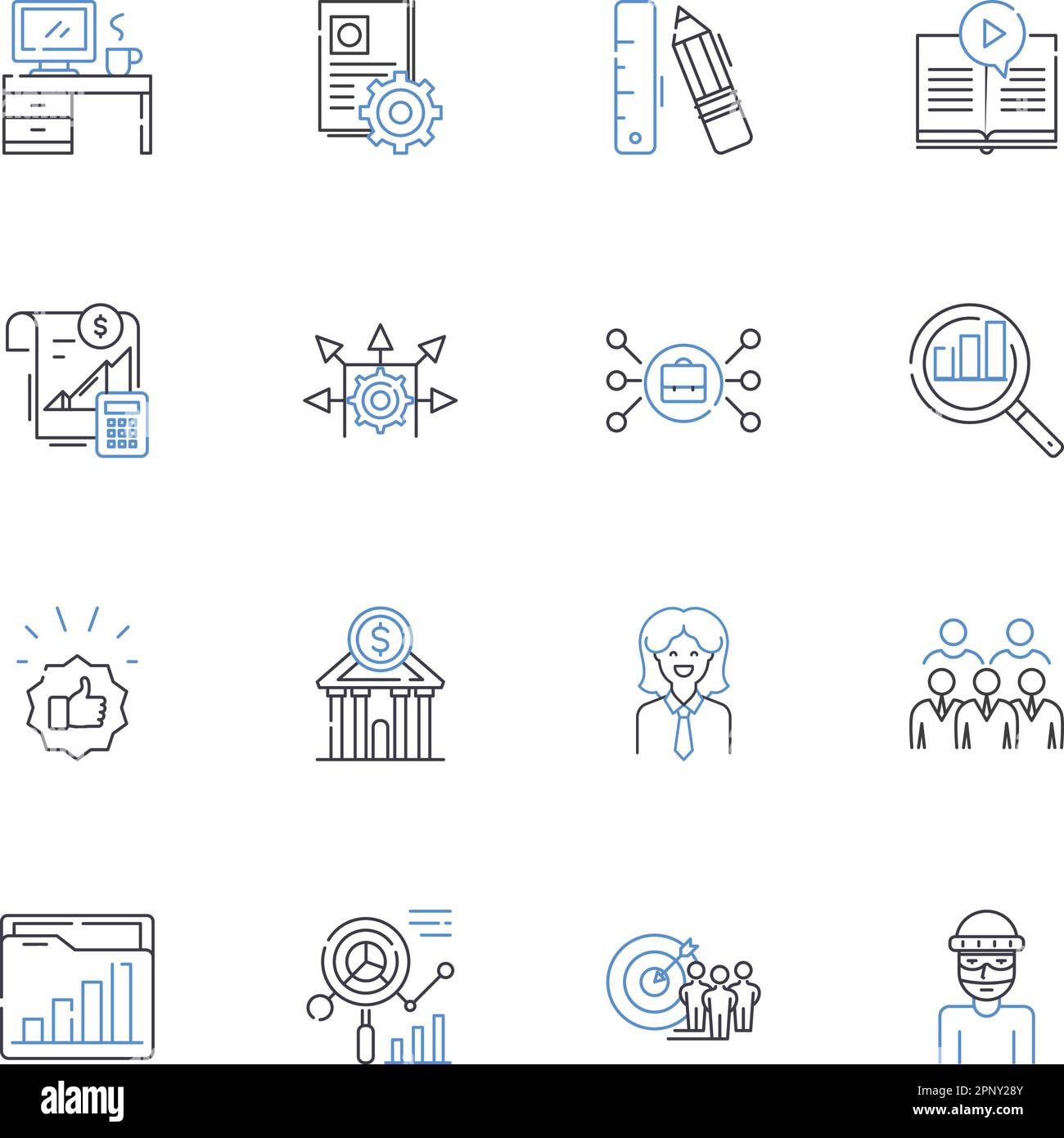 E Commerce Finance Line Icons Collection Transactions Payment Checkout Revenue Cost Return