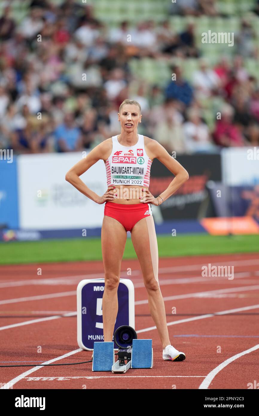 Iga Baumgart-Witan participating in the 400 meters of the European ...