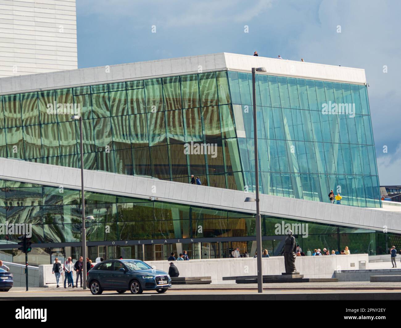 Oslo, Norway - May 2022: Oslo Opera House (Norwegian: Operahuset) is ...