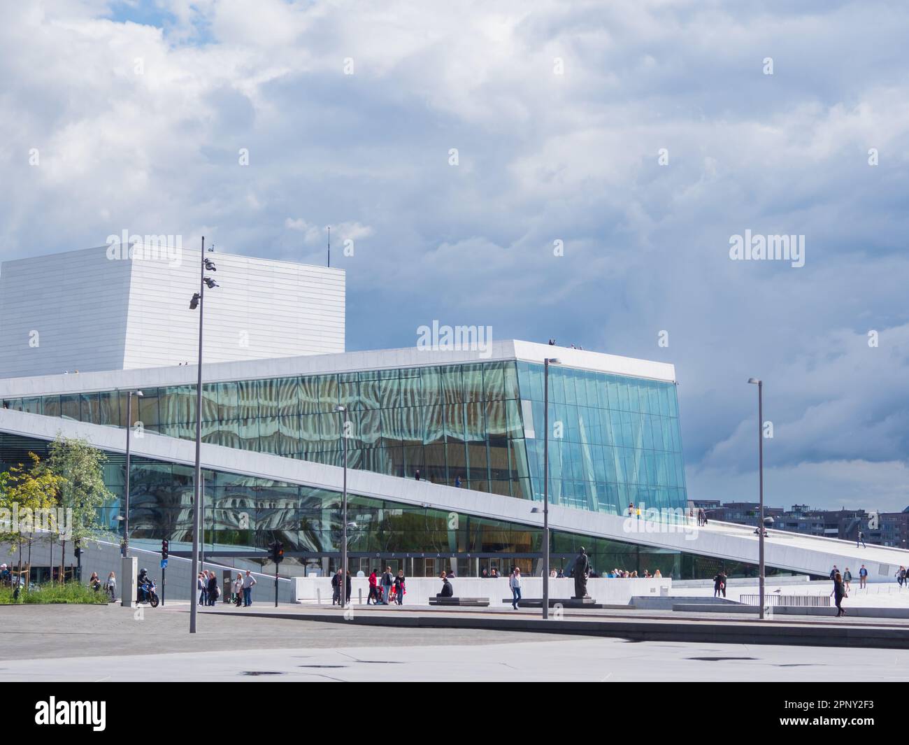Oslo, Norway - May 2022: Oslo Opera House (Norwegian: Operahuset) is ...