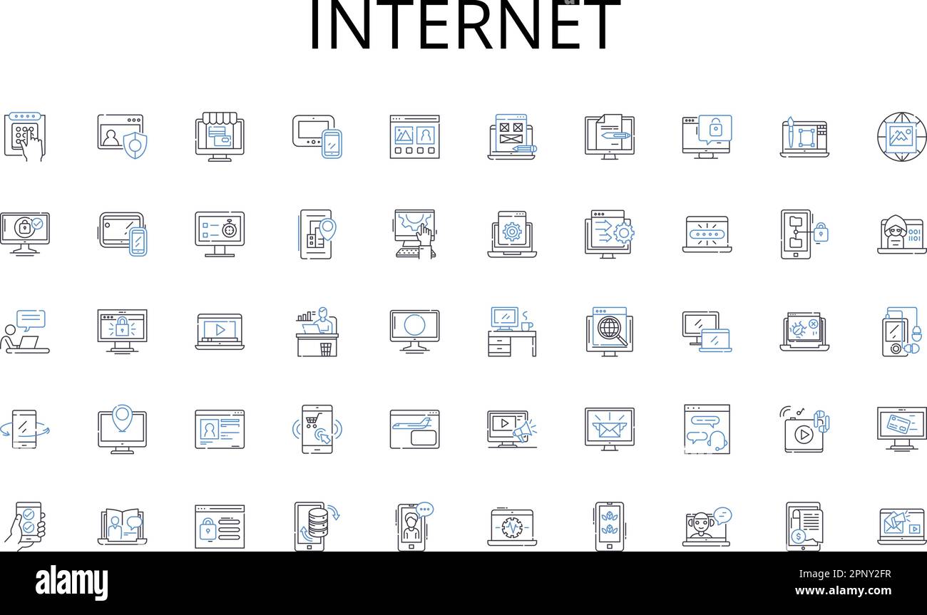 Internet line icons collection. Investment, Capital, Growth, Resources ...
