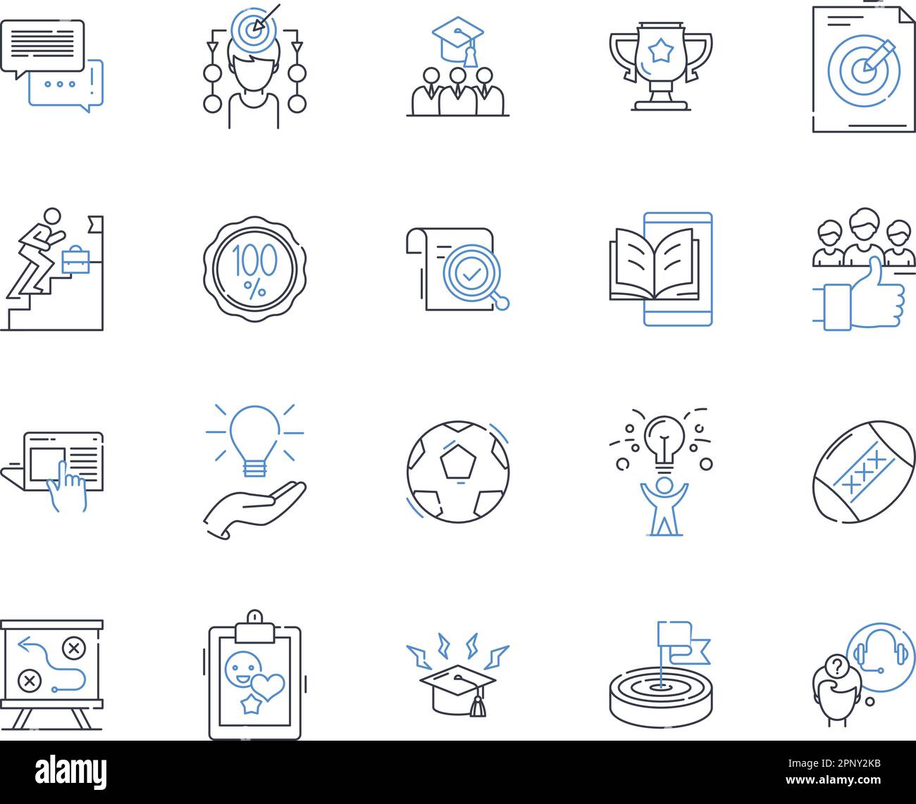 Campus sports line icons collection. Intramural, Varsity, Athletics ...