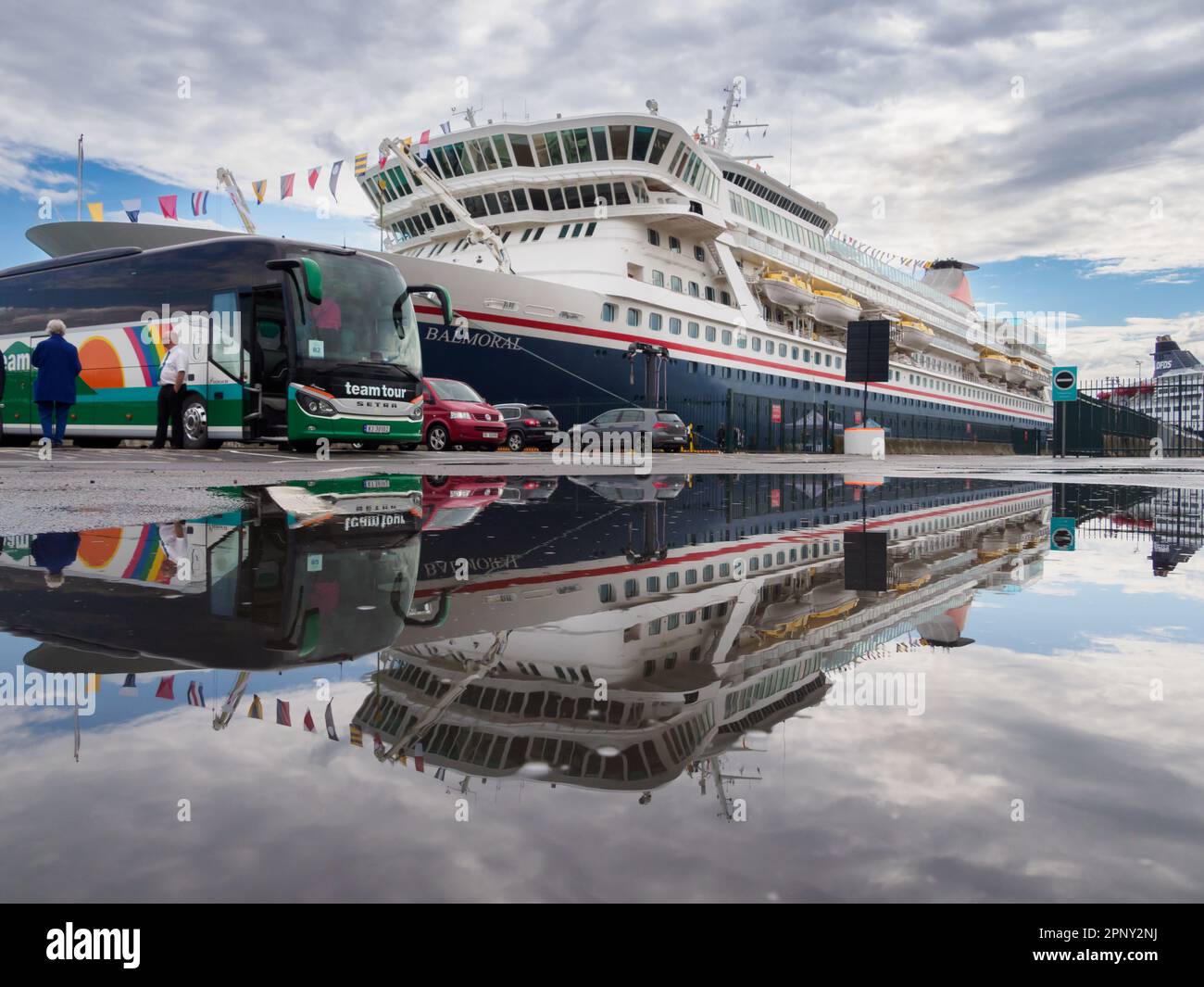 Oslo Norway - May 2022: The 'Salt Brygge' ferry terminal over the ...