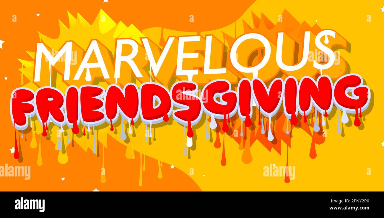 Friendsgiving vector vectors hi-res stock photography and images - Alamy